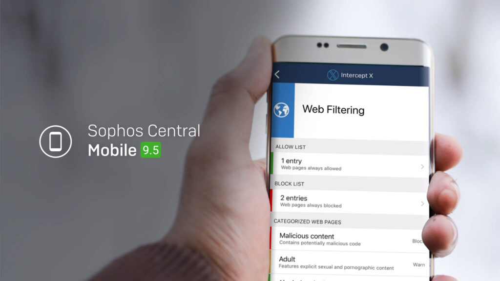 Sophos Mobile 9.5 - web filtering for Chromebooks and more.
