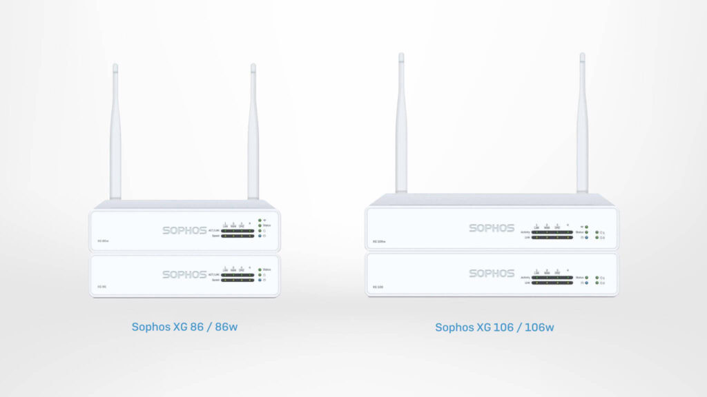 New firewall hardware - Sophos XG 86(w) and XG 106(w)