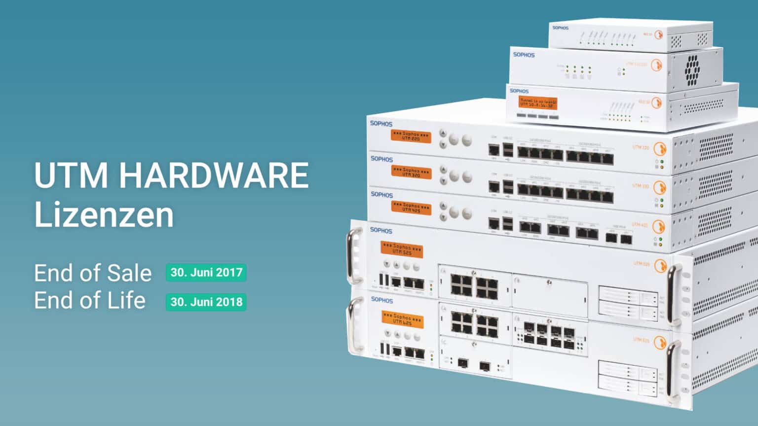 Sophos UTM-Hardware - End of Sale für UTM-Lizenzen
