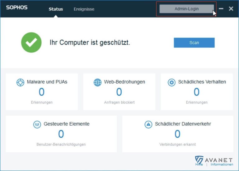 Disable Sophos Central tamper protection