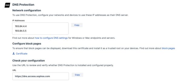 Sophos DNS Protection – Free in Xstream Protection