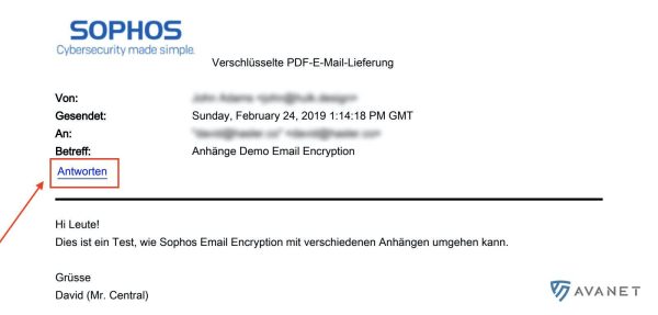 Sophos Central Email Encryption - field report
