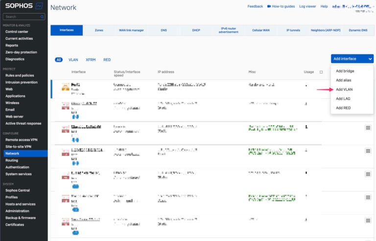 Configure VLAN on Sophos Firewall and UniFi Switch