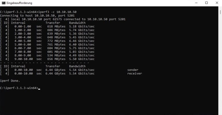 Sophos Firewall Troubleshooting - iPerf Speedtest