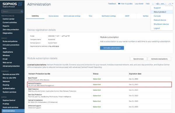 Sophos Network Protection for RED management soon to be mandatory