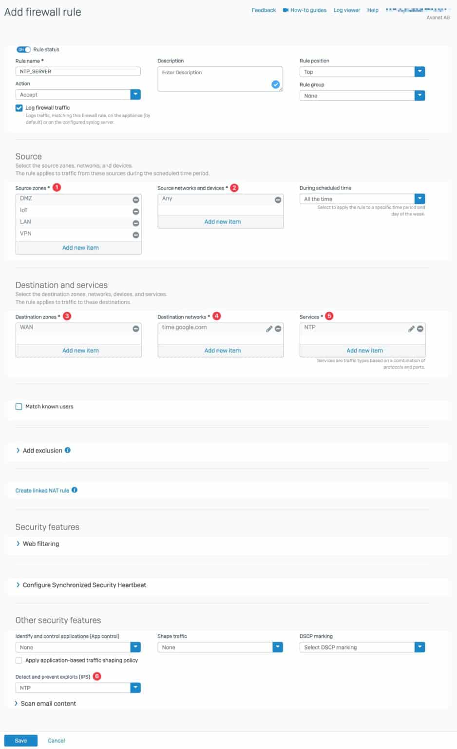 Set up Sophos Firewall as NTP server Set up Sophos Firewall as NTP server