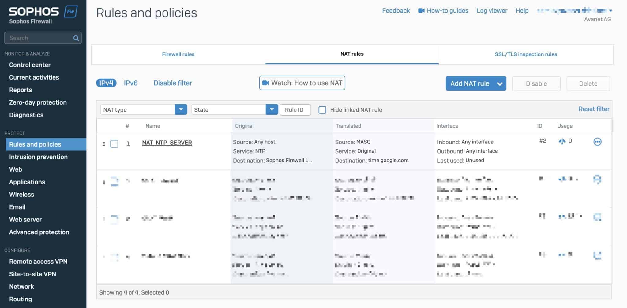 Set up Sophos Firewall as NTP server