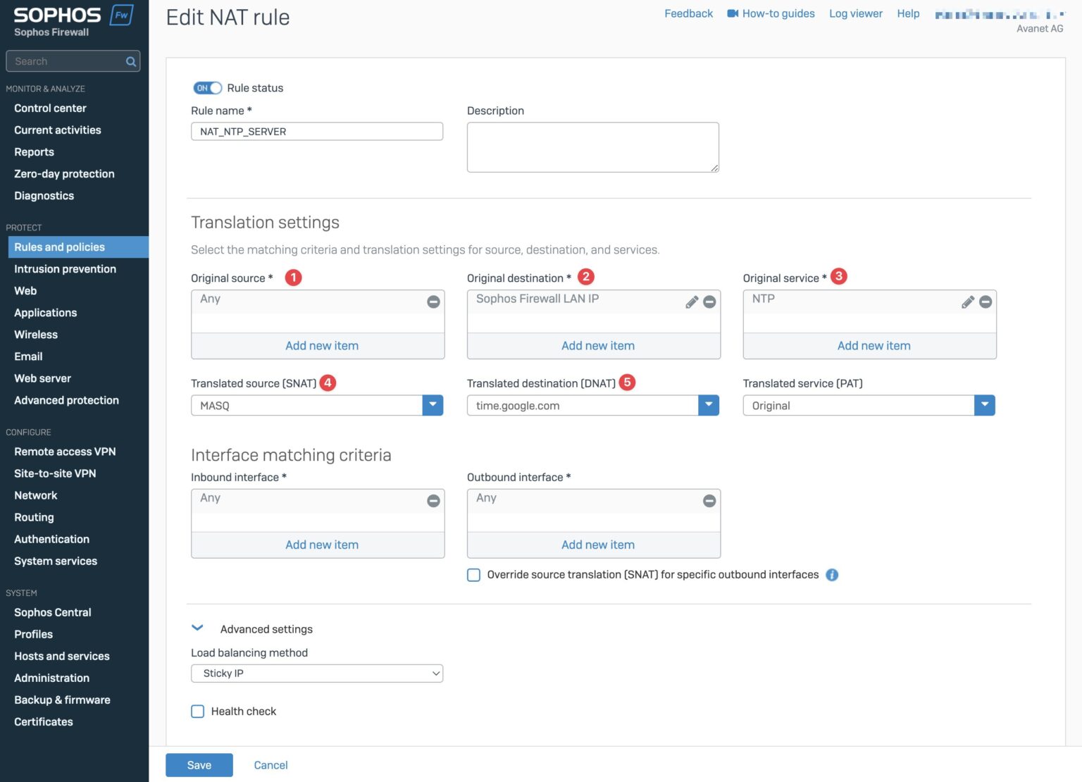 Set up Sophos Firewall as NTP server Set up Sophos Firewall as NTP server