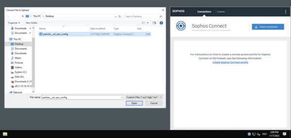 Instalar Sophos Connect SSL VPN Client (Windows) - SFOS