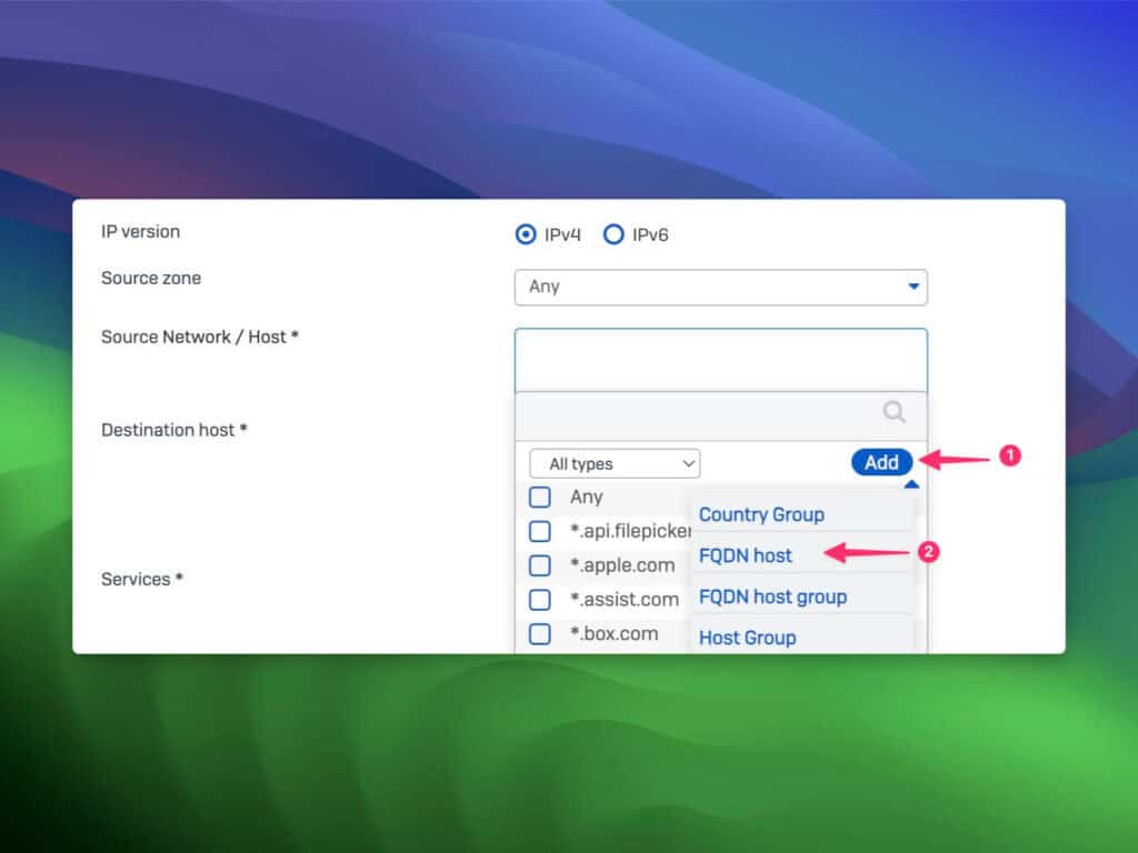 Sophos Firewall - Set up support access for Avanet