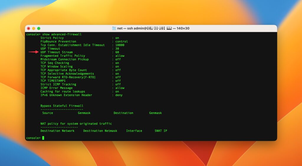 Sophos Firewall VoIP settings optimization