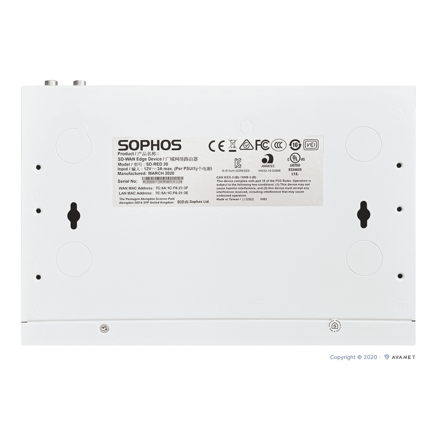 Sophos SD-RED 20 Appliance [R20ZTCHMR] - Avanet
