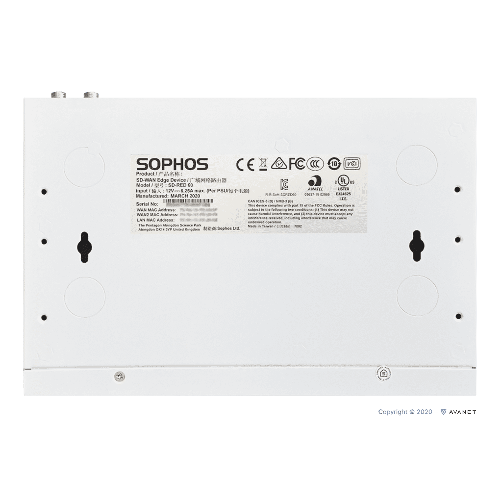 Sophos SD-RED 60 Appliance [R60ZTCHEUK] - Avanet