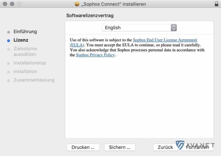 Install Sophos Connect Client on macOS