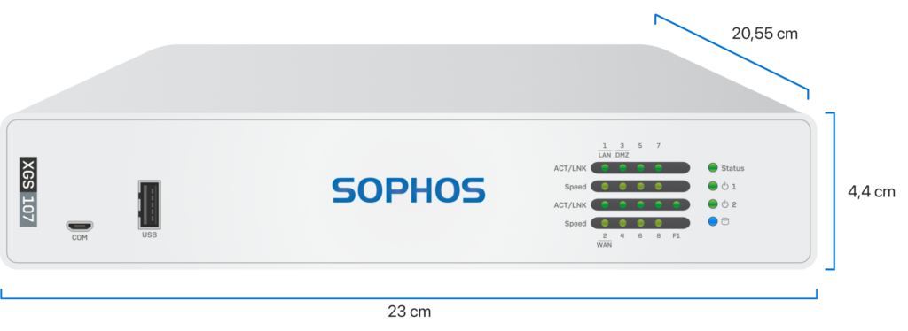 Sophos XGS 107 Firewall Hardware Appliance [XA1ZTCHEU] - Avanet