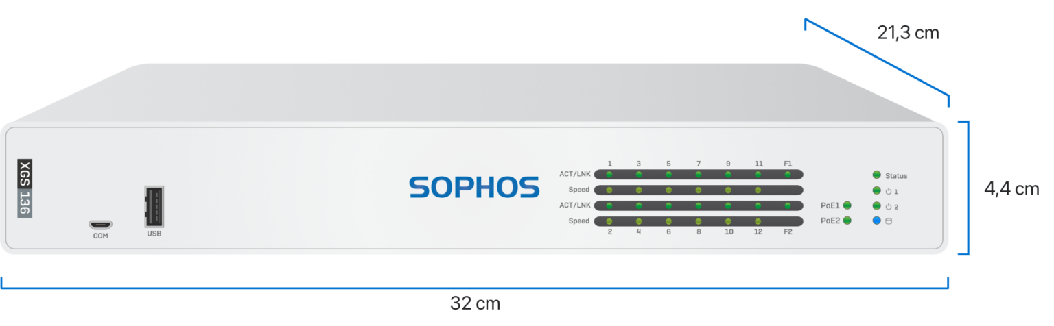 Sophos XGS 136 Firewall Hardware Appliance [XA1DTCHEU] - Avanet